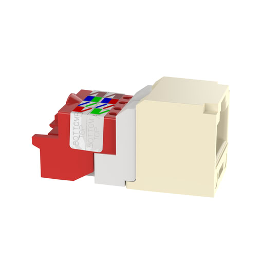 Panduit Corp - Panduit CJ5E88TEI UTP RJ45 Cat 5e TP-Style Jack Module ...