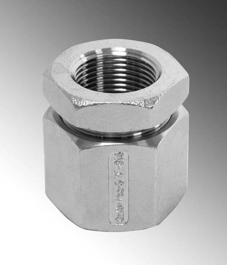 Cal Pipe - Calpipe S607003U00 3/4" 3-Piece Coupling, Stainless Steel